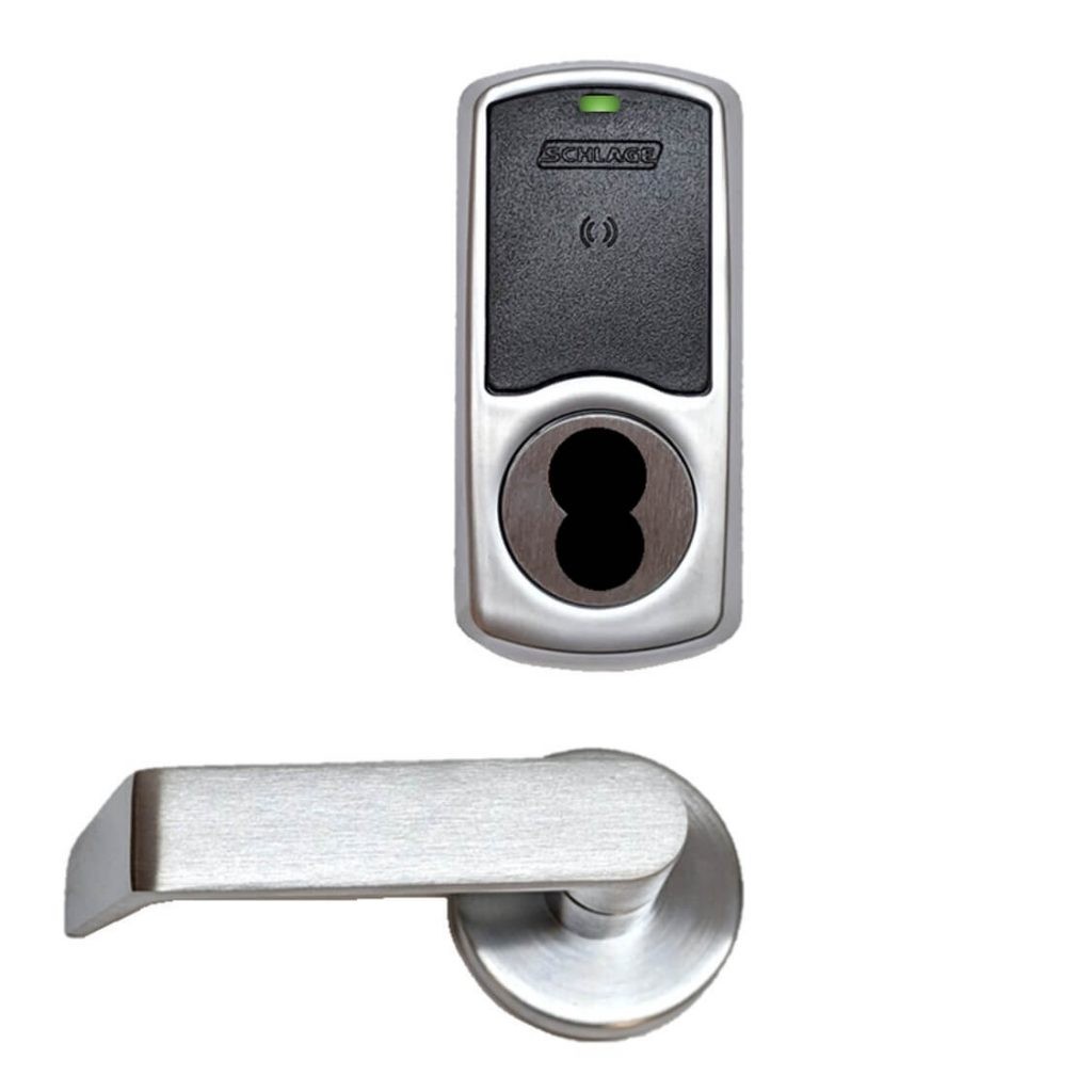 Schlage LE Wireless Mortise Lock Push Button Smart Lock Set ENGAGE ...